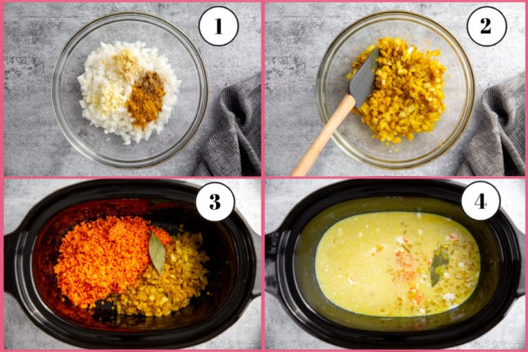 Easy Slow Cooker Dal Recipe with Coconut & Curry - From Scratch Fast
