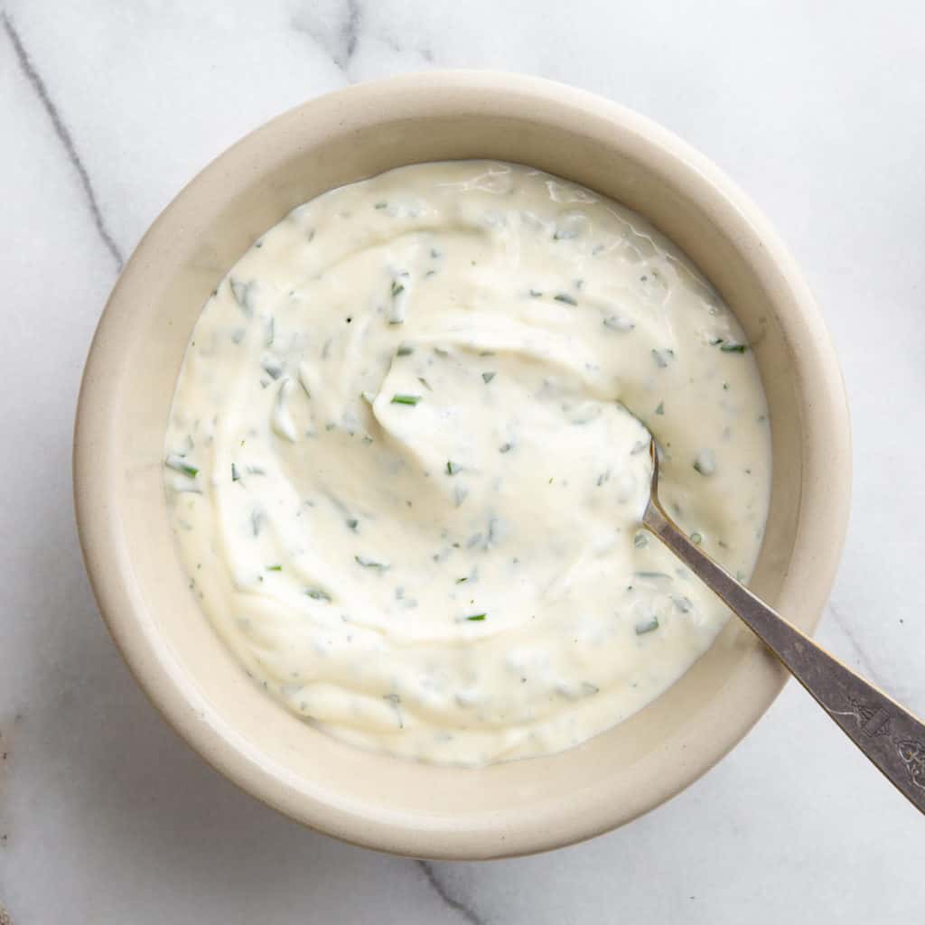 Quick & Easy Herbed Aioli (Vegan Option!) | From Scratch Fast