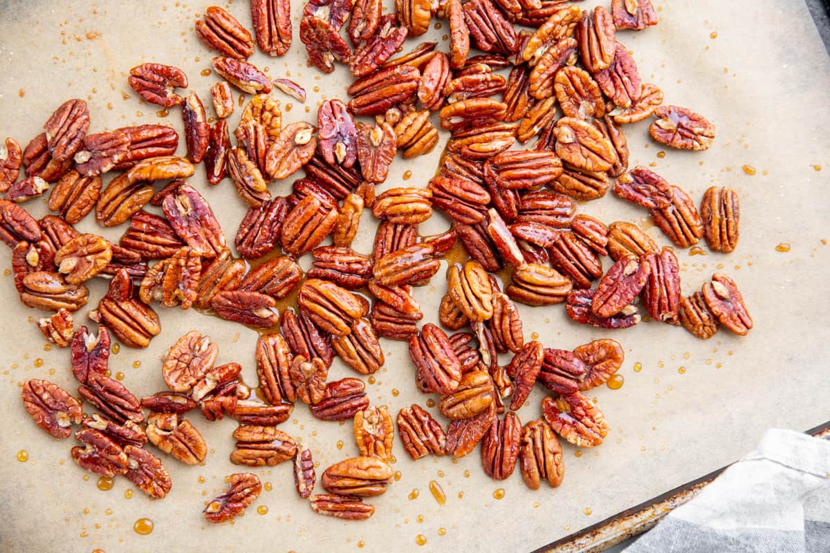 Best Candied Maple Pecans (4 ingredients!) | From Scratch Fast