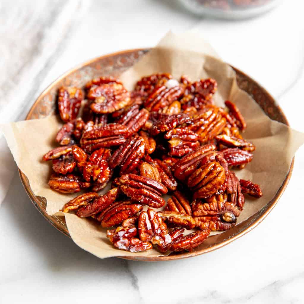 Best Candied Maple Pecans (4 ingredients!) | From Scratch Fast