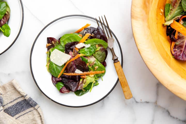 Simple French Green Salad Recipe (in 5 minutes!) | From Scratch Fast