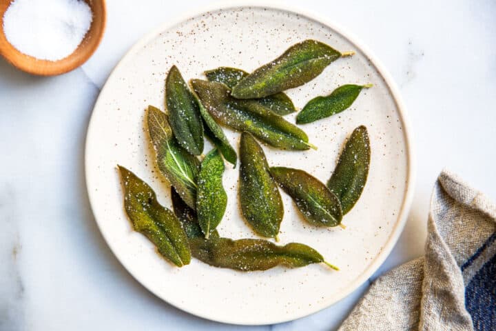 Fried Sage Leaves (and how to use them!) | From Scratch Fast